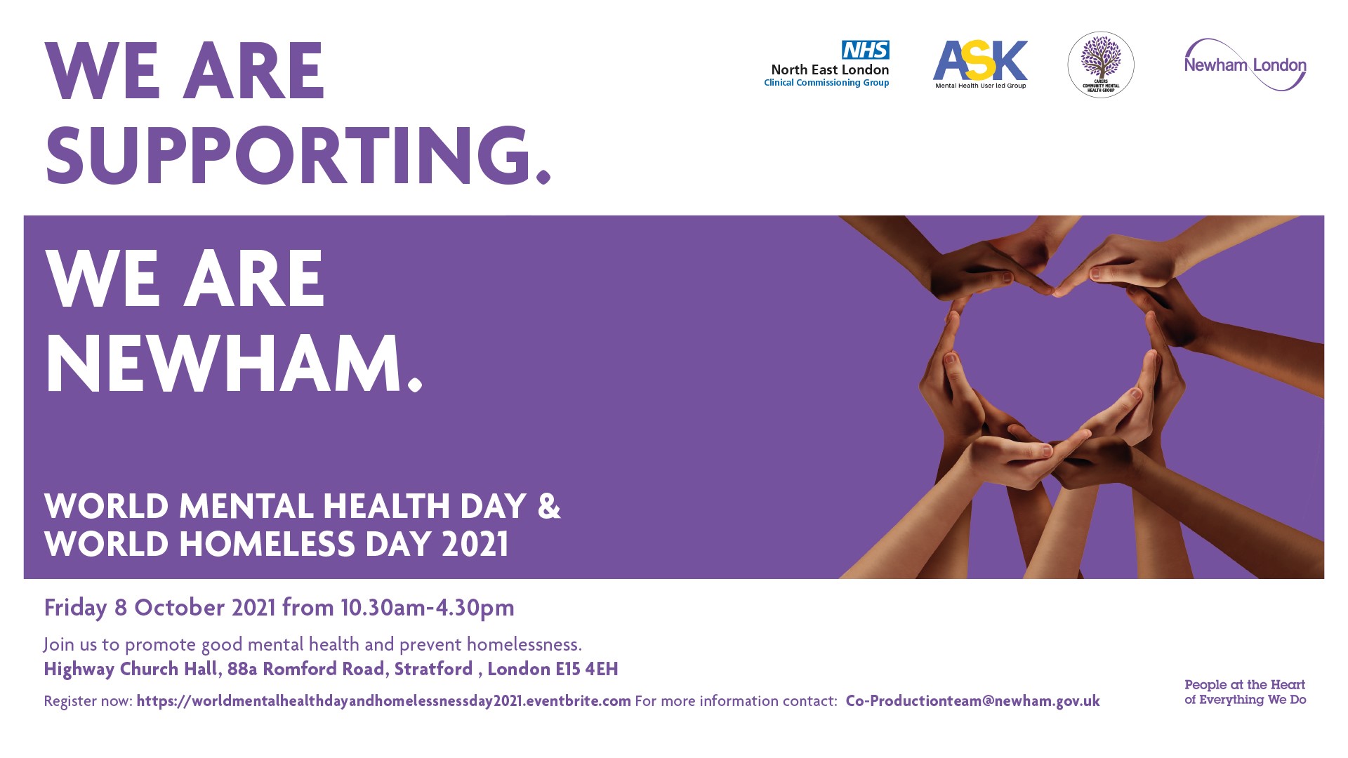 Special Event To Mark World Mental Health Day And World Homeless Day 