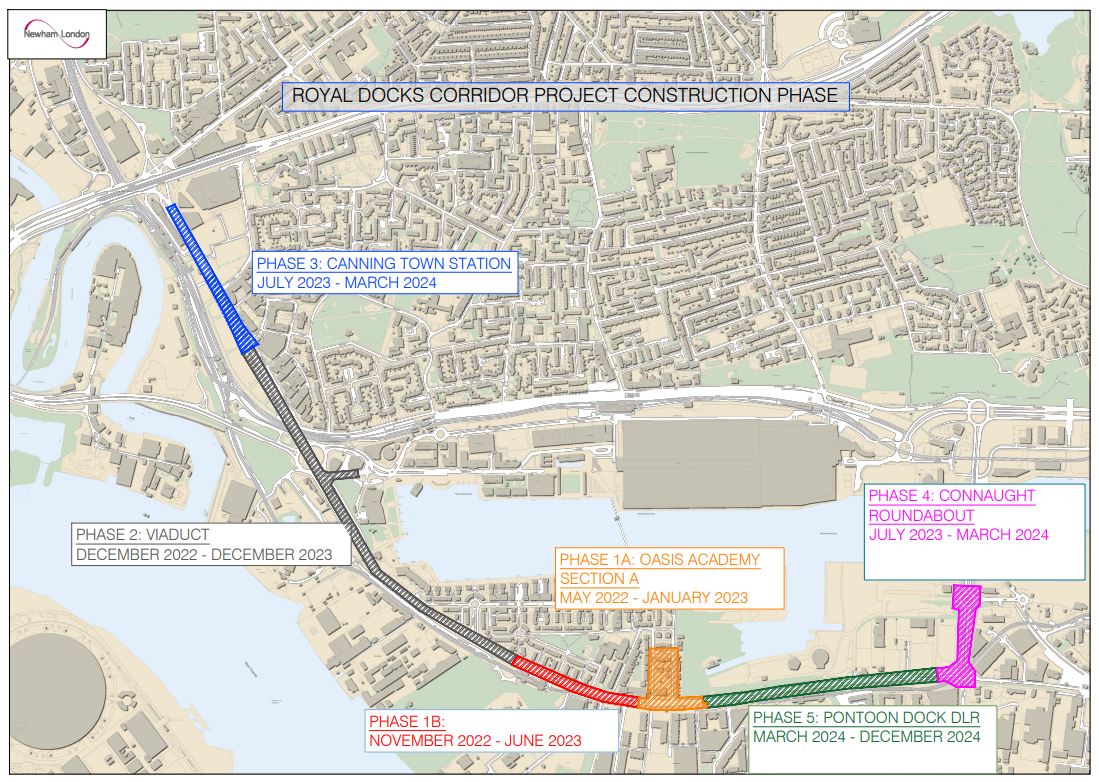 Construction programme – Royal Docks Corridor – Newham Council